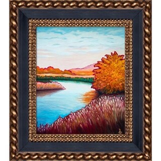 ArtistBe Colors of October with Verona Black and Gold Braid, 12.75" x 14.75" - Bed Bath & Beyond ...
